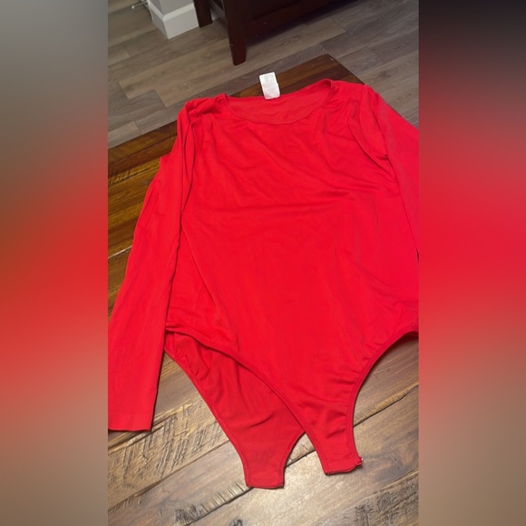 Tops | Spirit Red Bodysuit | Poshmark